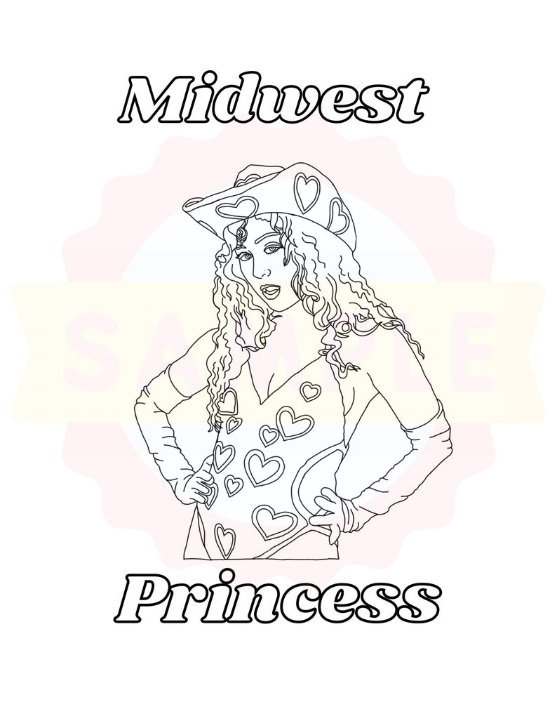 6 Chappell Roan Coloring Pages-download and Print - Etsy