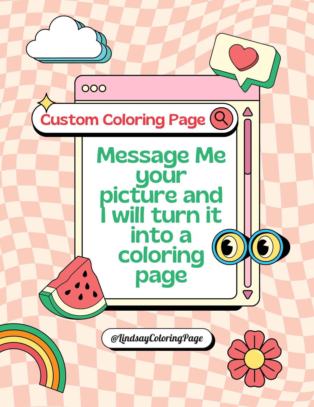 Custom Coloring Page-message Me Your Requests - Etsy