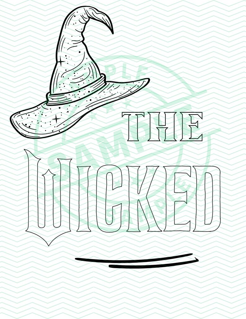 Wicked Coloring Page Pack Printables - Etsy Australia