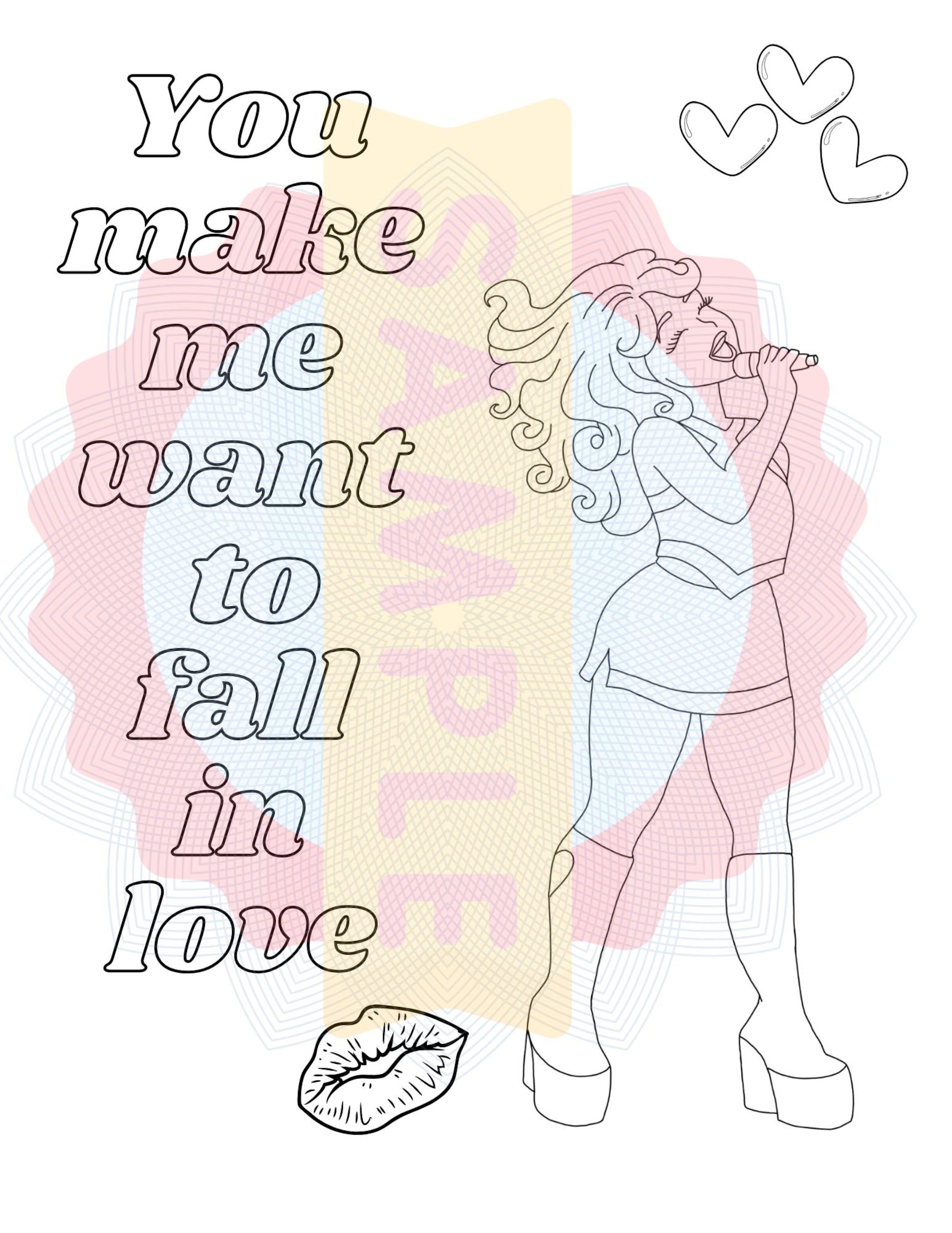 Sabrina Carpenter Coloring Page Pack Download & Print - Etsy UK