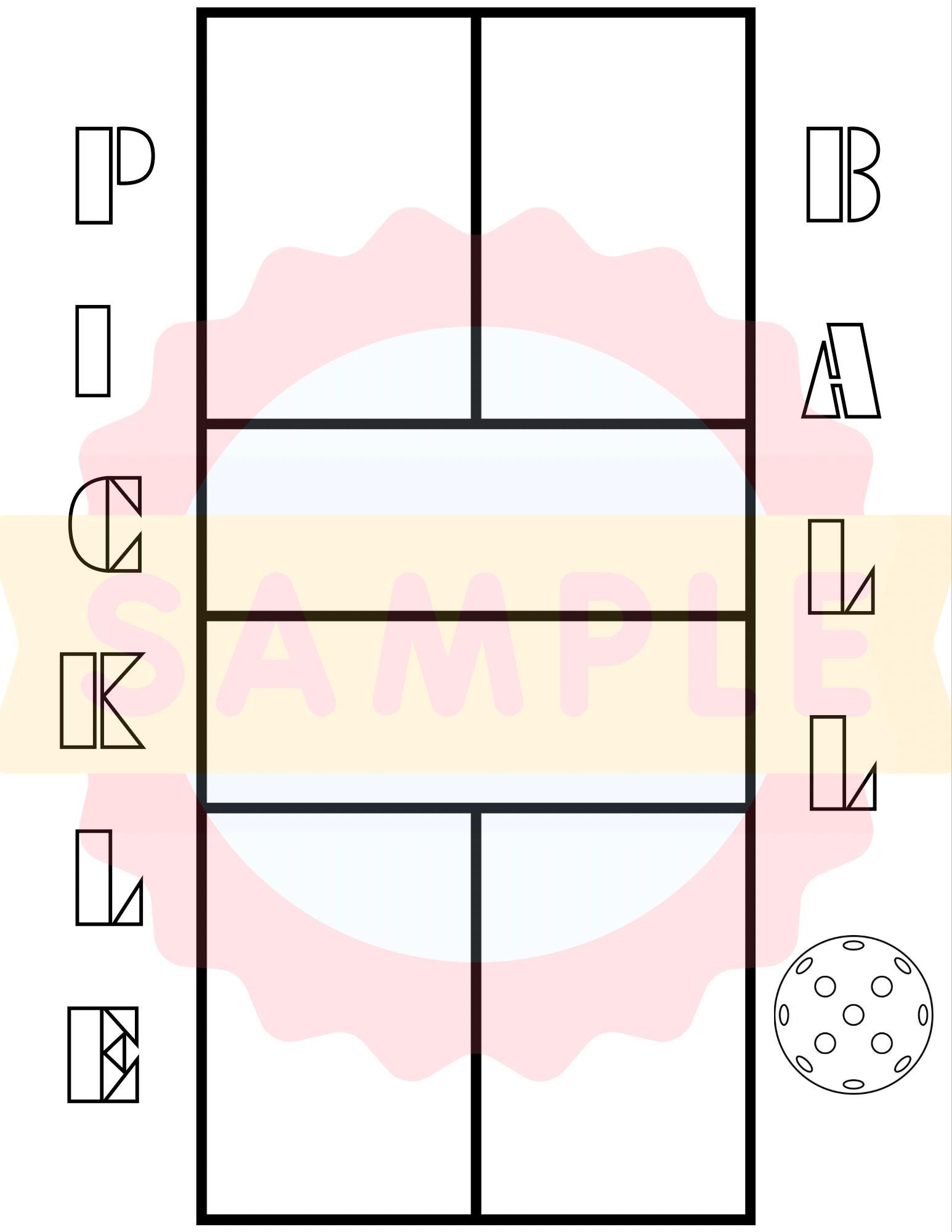 10 Pickleball Coloring Pages - Etsy