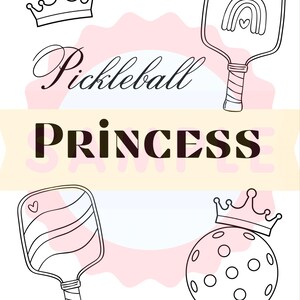 10 Pickleball Coloring Pages - Etsy