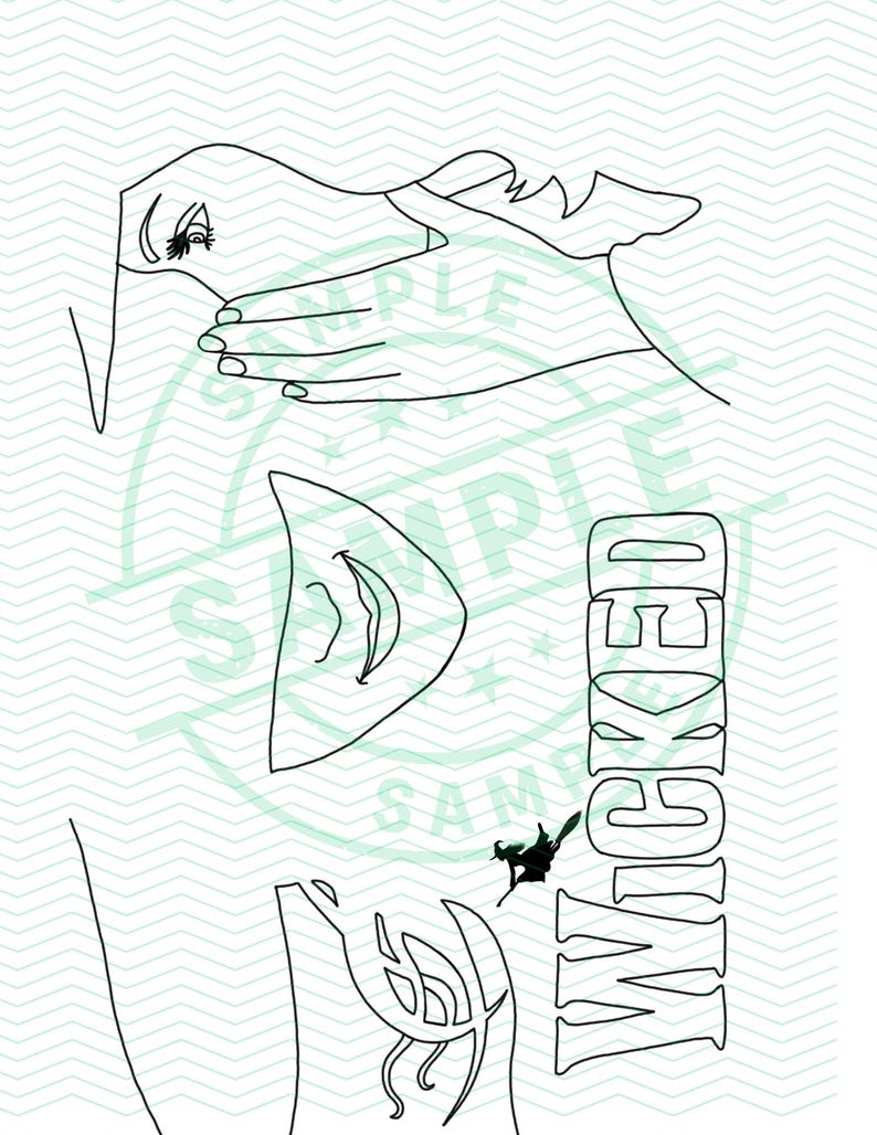 Wicked Coloring Page Pack Printables - Etsy Australia