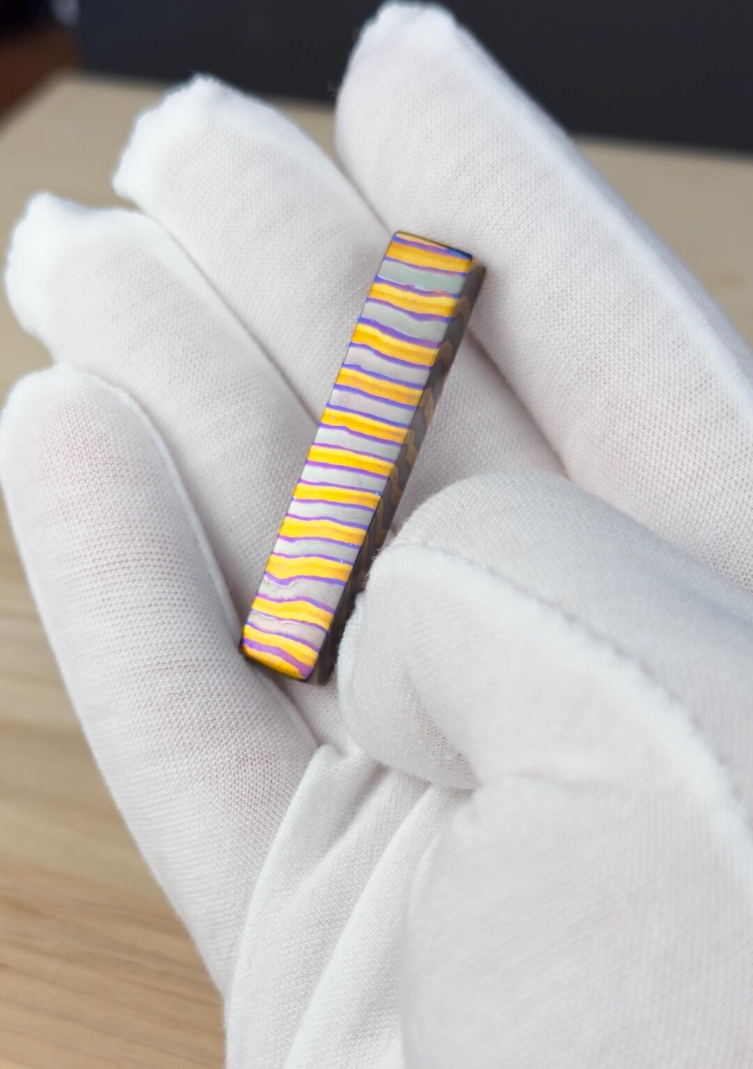 Zircuti Billet Piece - (49mm X 10mm X 5mm) - Worry Stone - Exotic Metal ...