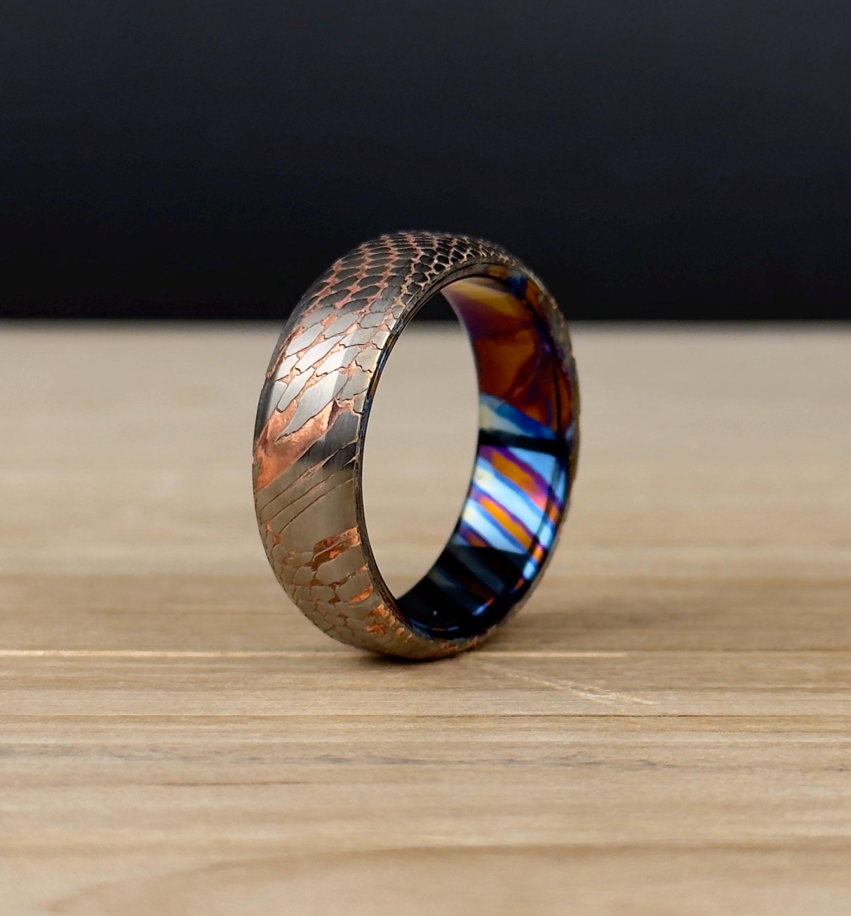 Handmade Superconductor Timascus Ring – Exotic Metal Wedding Band - Etsy