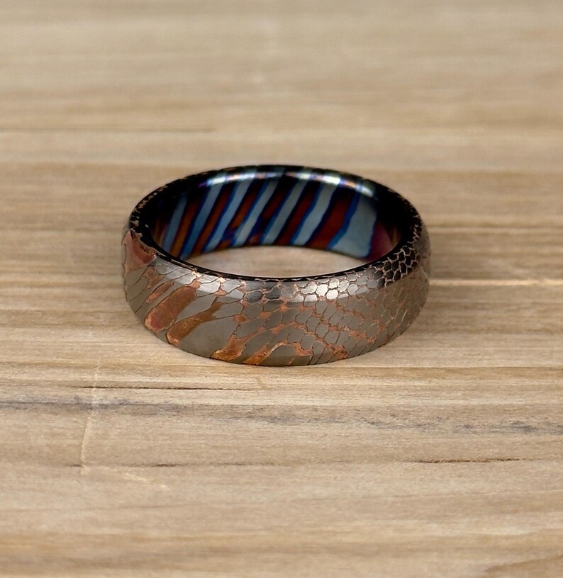 Handmade Superconductor Timascus Ring – Exotic Metal Wedding Band - Etsy