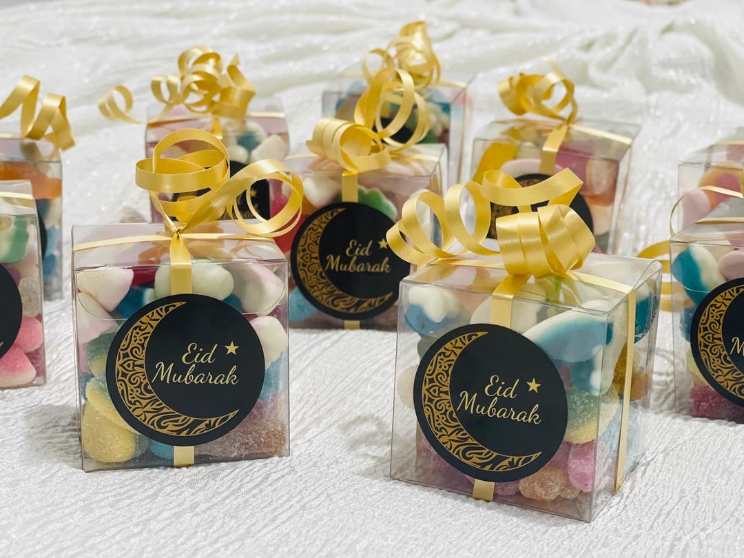 Eid Mubarak Sweet Cube Box | Eid Favour Box | Sweet Treats| Halal ...