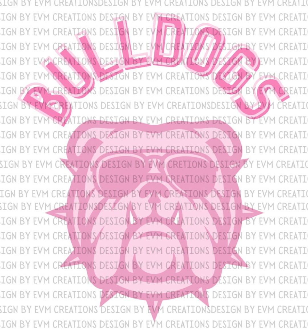 Bulldogs Pink Out. Sublimation/png Clipart - Etsy