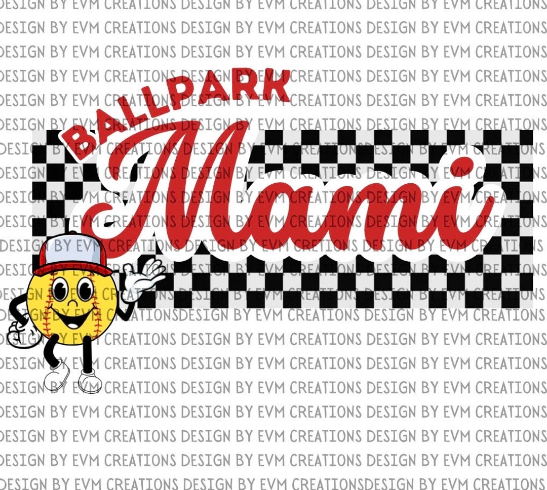 Ballpark Mami Softball . Sublimation/png Clipart - Etsy