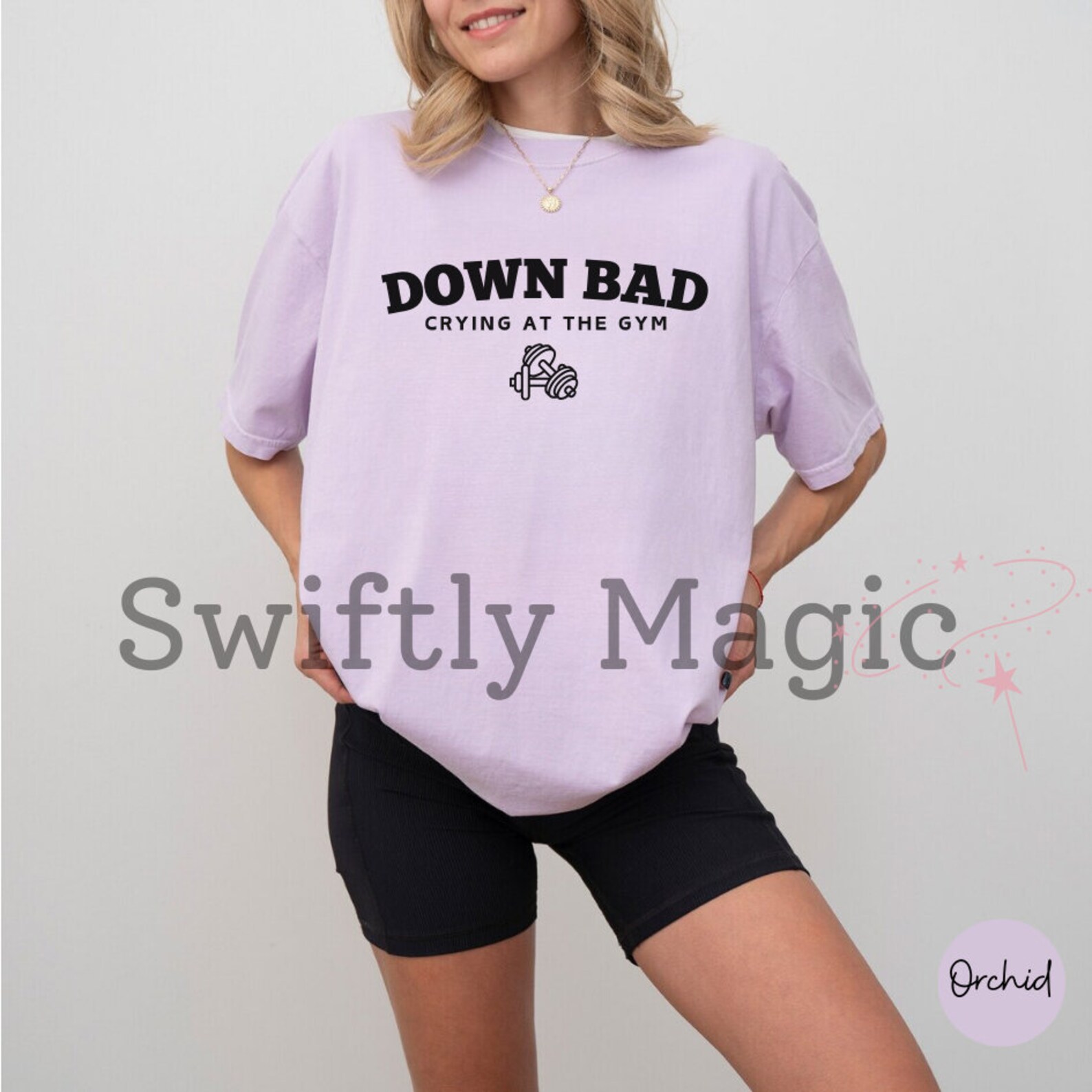 Down Bad Crying at the Gym Shirt Taylor Comfort Colors Oversized T ...