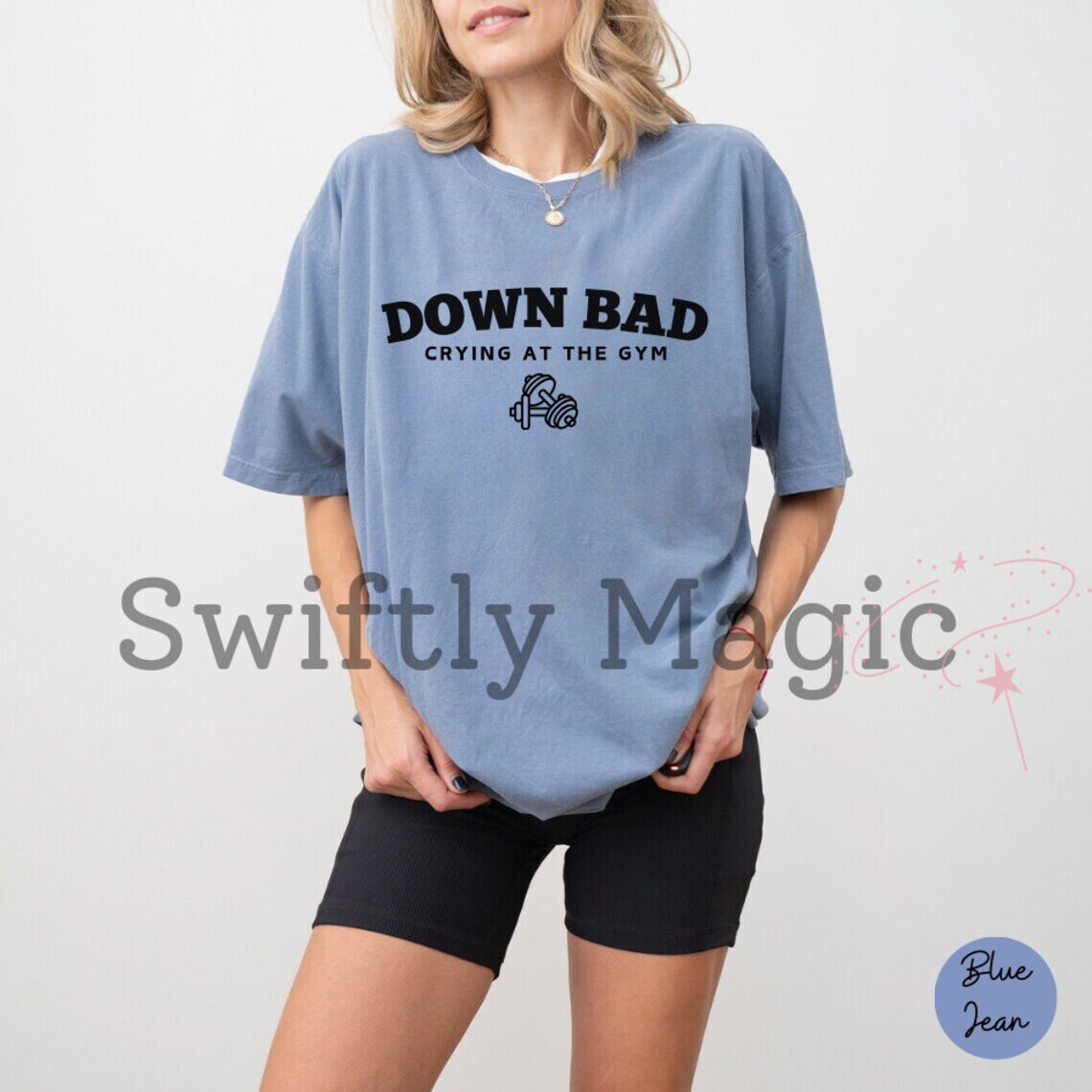 Down Bad Crying at the Gym Shirt Taylor Comfort Colors Oversized T ...