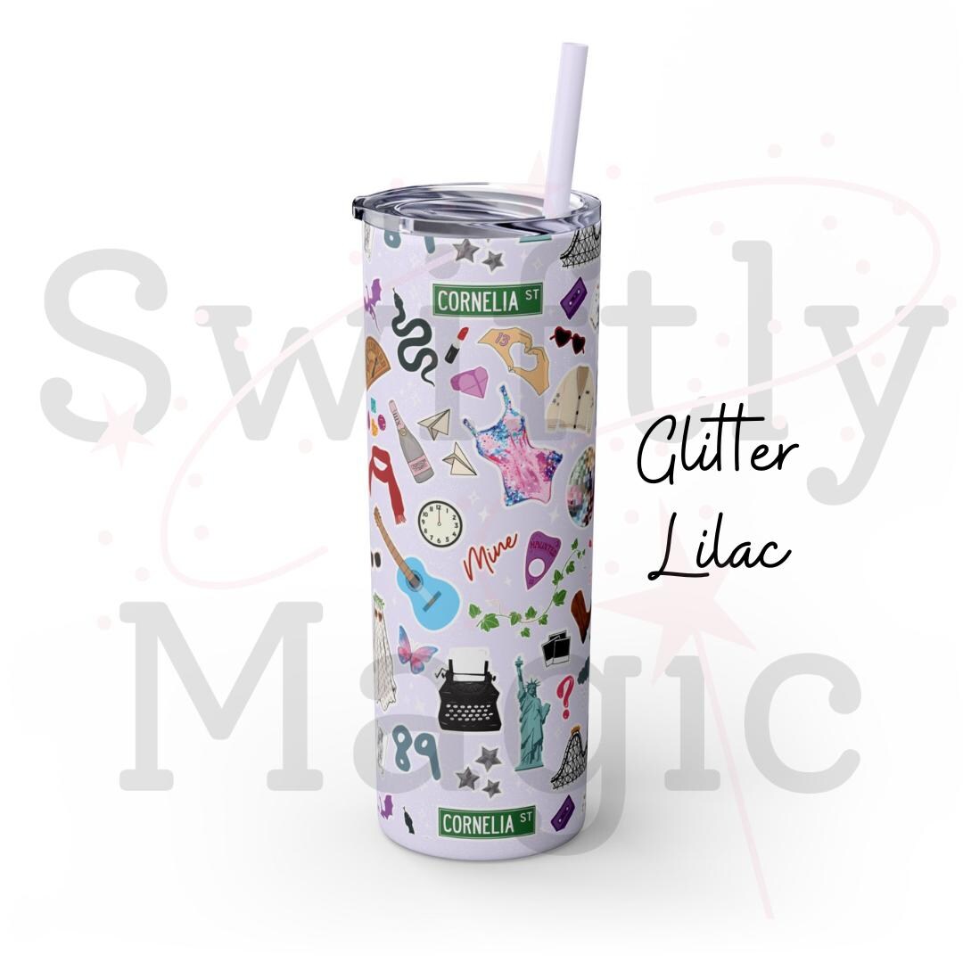 Pop Star Song Icons Tumbler | Eras Song Lyrics Skinny Tumbler ...