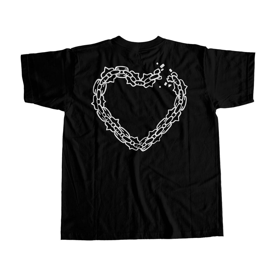 Broken Promises T-shirt, T-shirt With Heart, Chains T-shirt, Emo Style ...