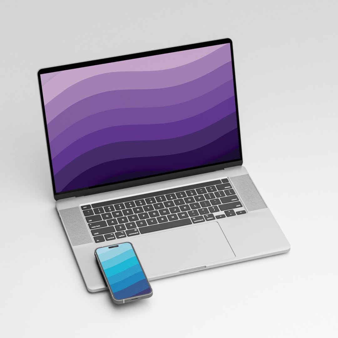 Waves Wallpaper Pack (4K Desktop and Mobile) - Etsy