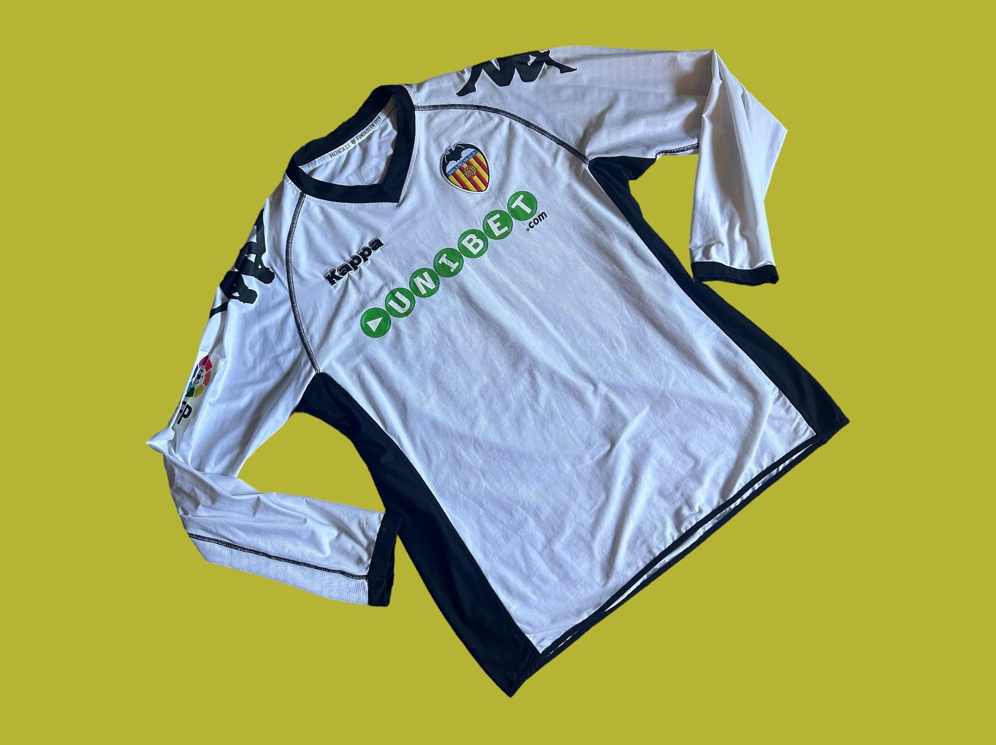 Valencia 2009/10 Home Jersey Player Version Long Sleeve - Nacho 12 - Etsy