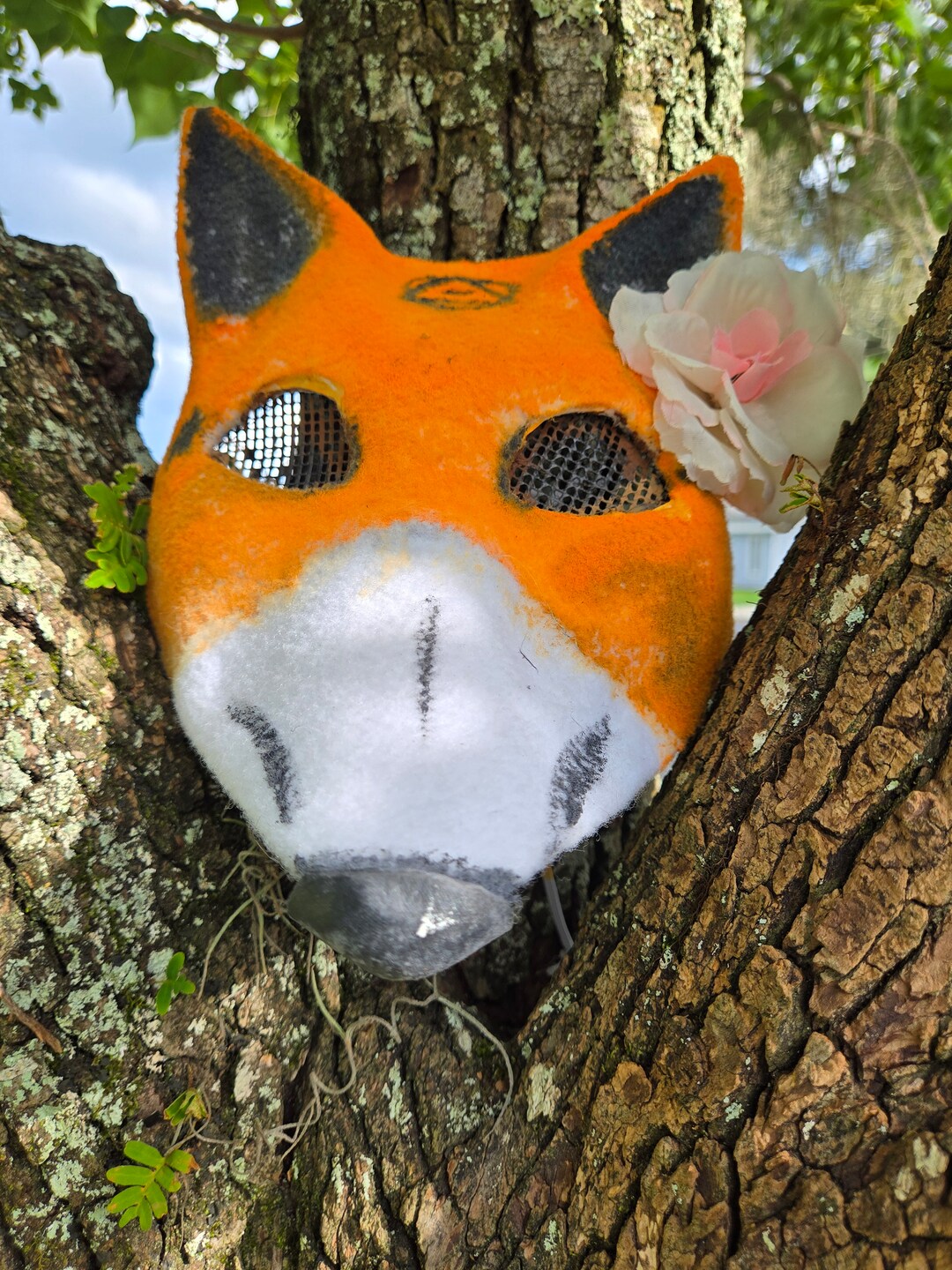 Orange Fox Mask, Therian, Mask for Tweens - Etsy