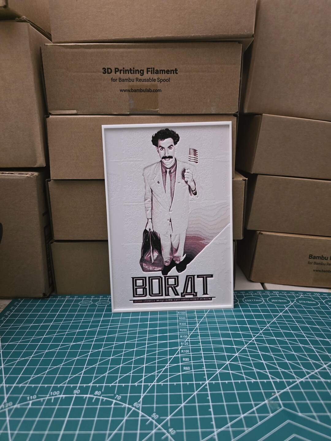Borat Movie Poster 3D Printed - Etsy