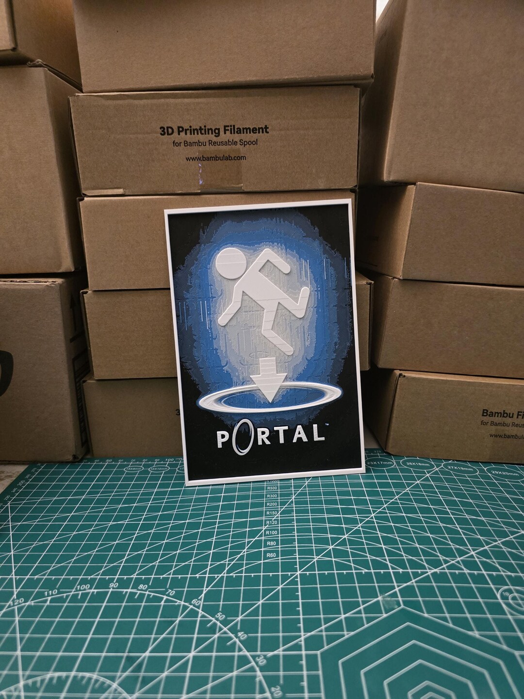 Portal Poster 3D Printed - Etsy