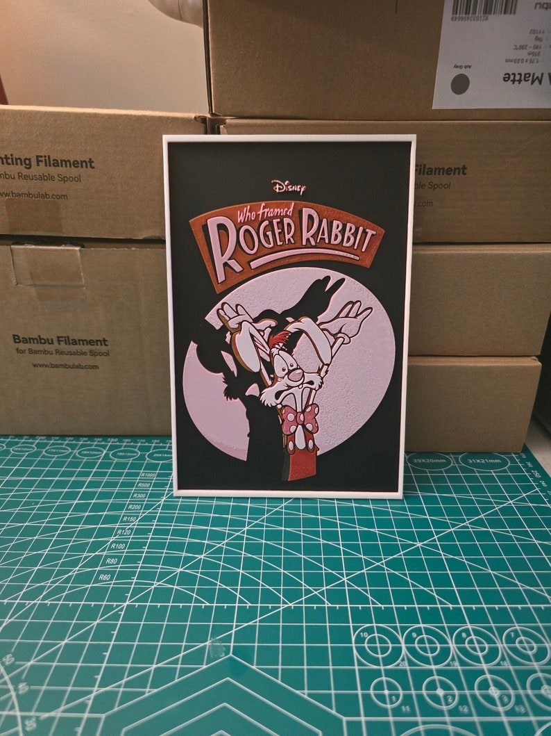 Who Framed Roger Rabbit Movie Poster 3D Printed - Etsy