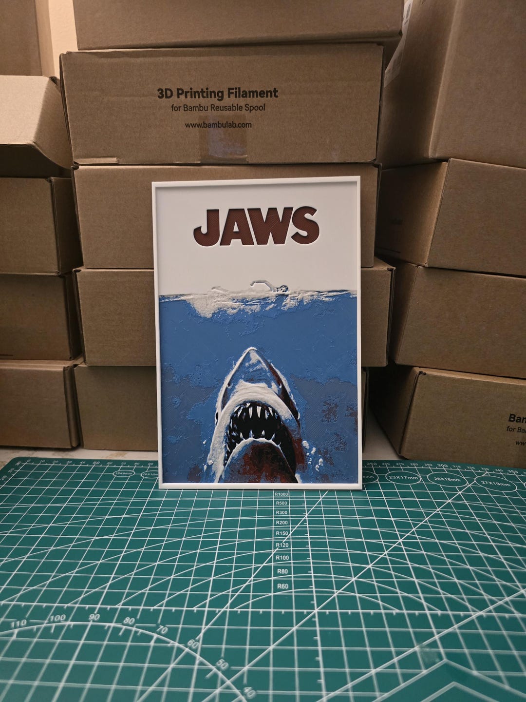 Jaws Movie 3D Printed Sign - Etsy