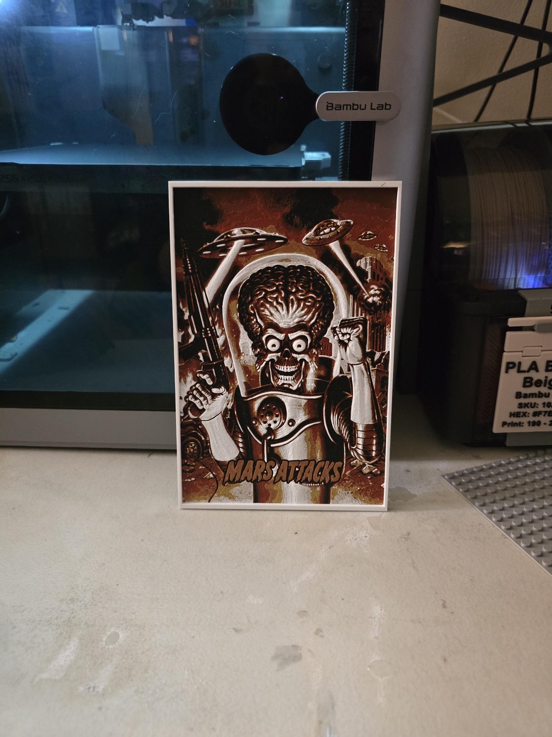 Mars Attacks 3D Printed Sign - Etsy