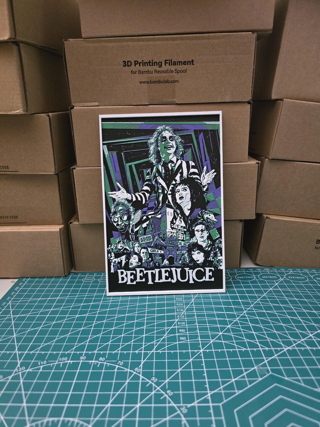 Beetlejuice 3D Printed Sign - Etsy