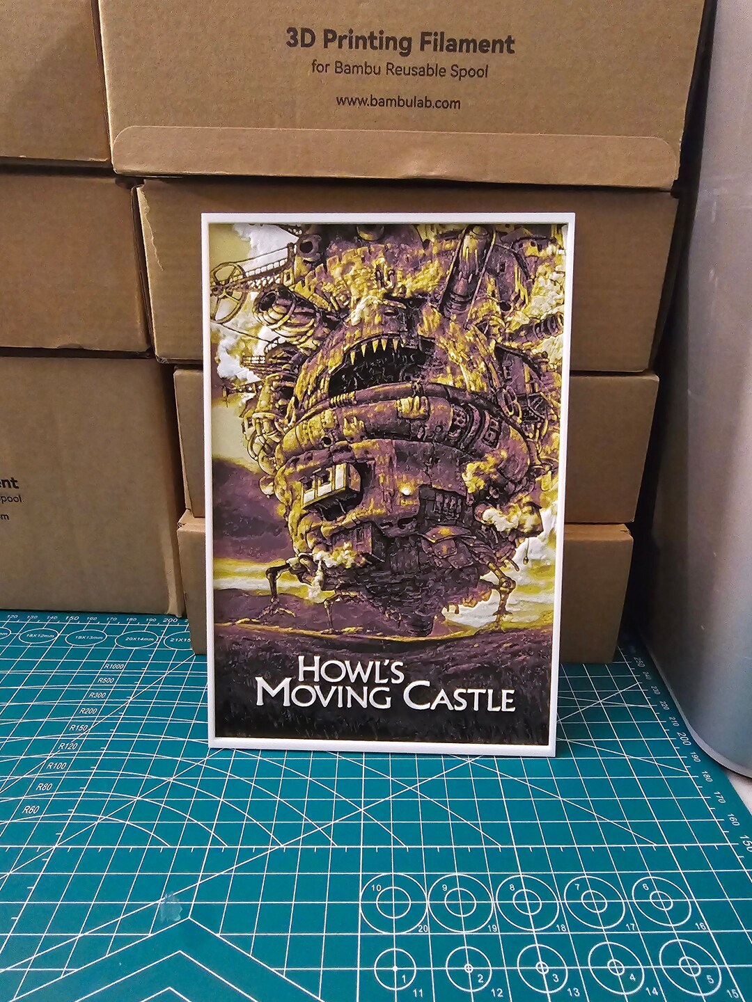 Howl's Moving Castle 3D Printed Sign - Etsy