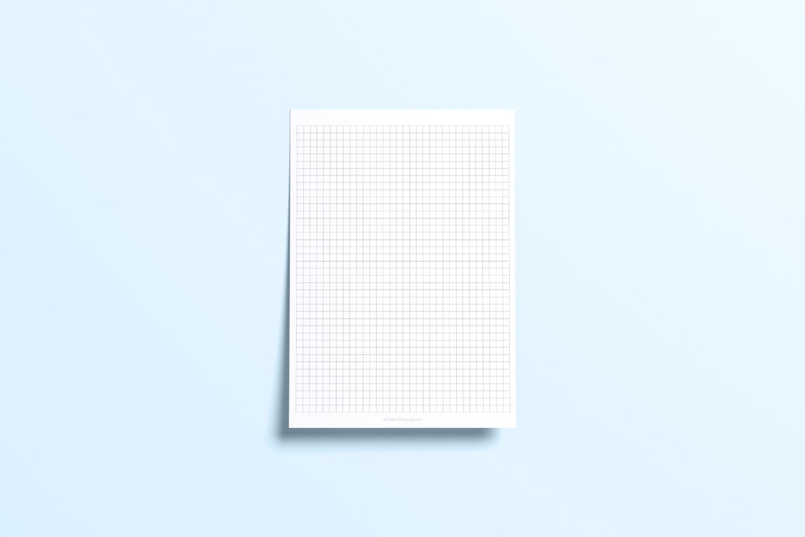 Printable Graph Paper, Half Inch and Quarter Inch Squares, Letter Size ...