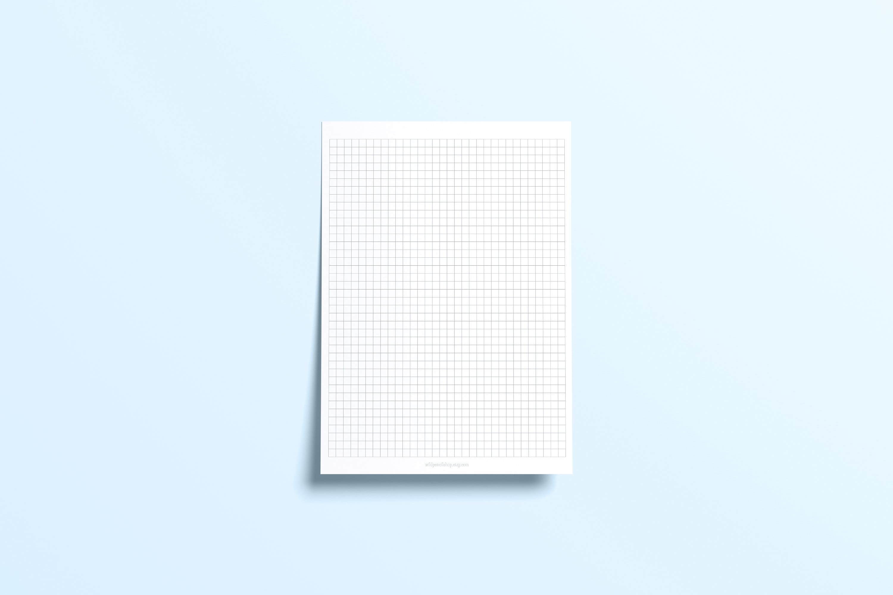 Printable Graph Paper, Half Inch and Quarter Inch Squares, Letter Size ...
