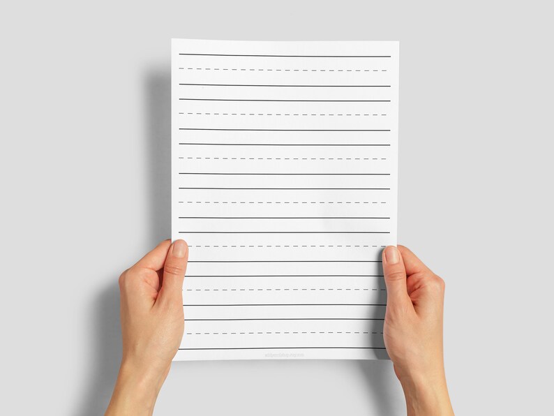 2 Printable Kindergarten Lined Handwriting Worksheets Spaced: Writing ...