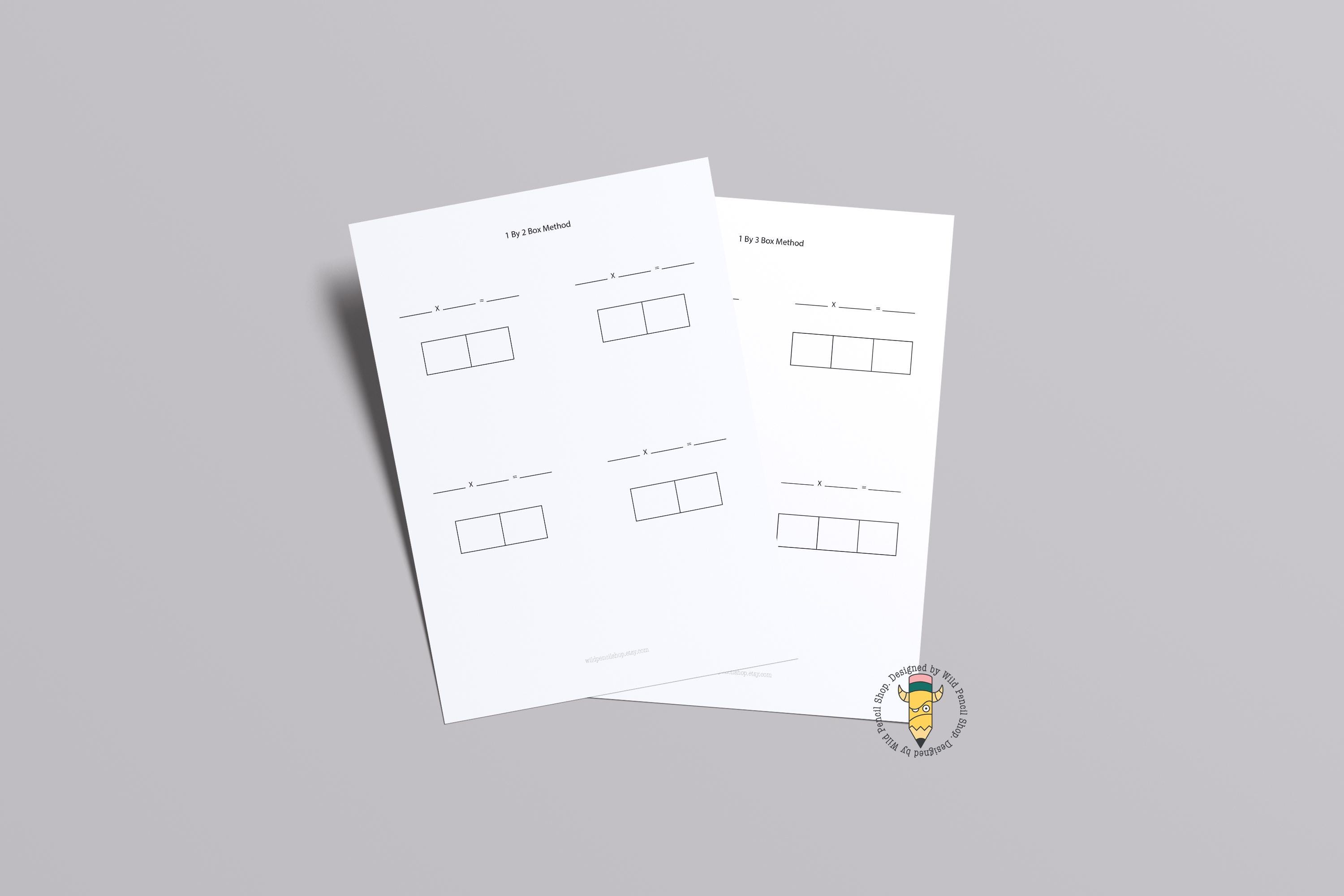 5th Grade Math Worksheets | Box Method & Partial Products ...