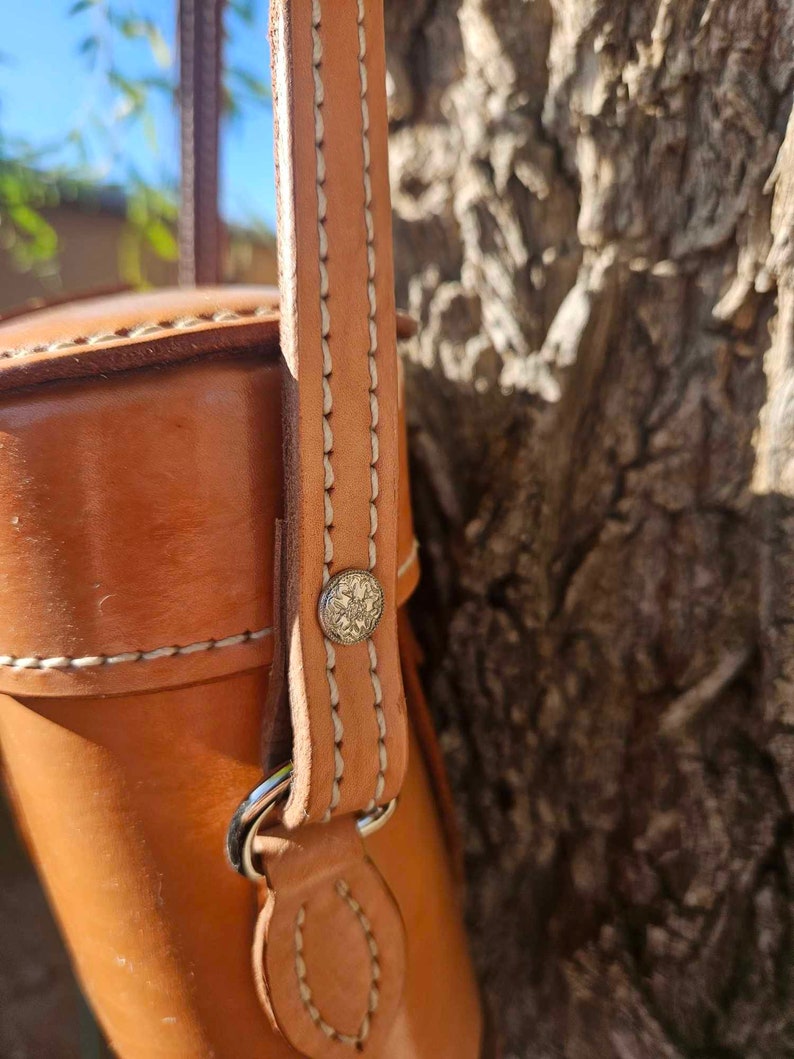 Hand-stitched Custom Leather Binocular Case - Measured to Fit YOUR ...