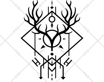 Sorcerer Sigil Line Art Illustration | Digital Download | Vector | 01 ...