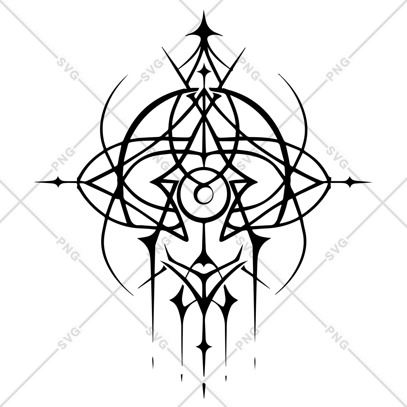Cleric Sigil Line Art Illustration | Digital Download | Vector | 01 - Etsy