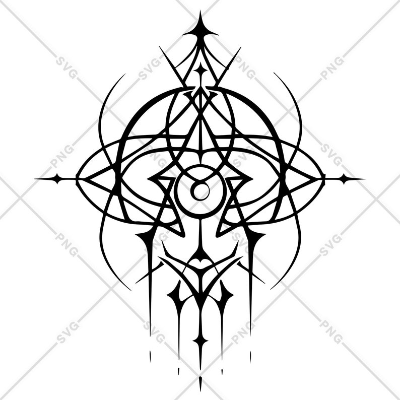 Cleric Sigil Line Art Illustration | Digital Download | Vector | 01 - Etsy