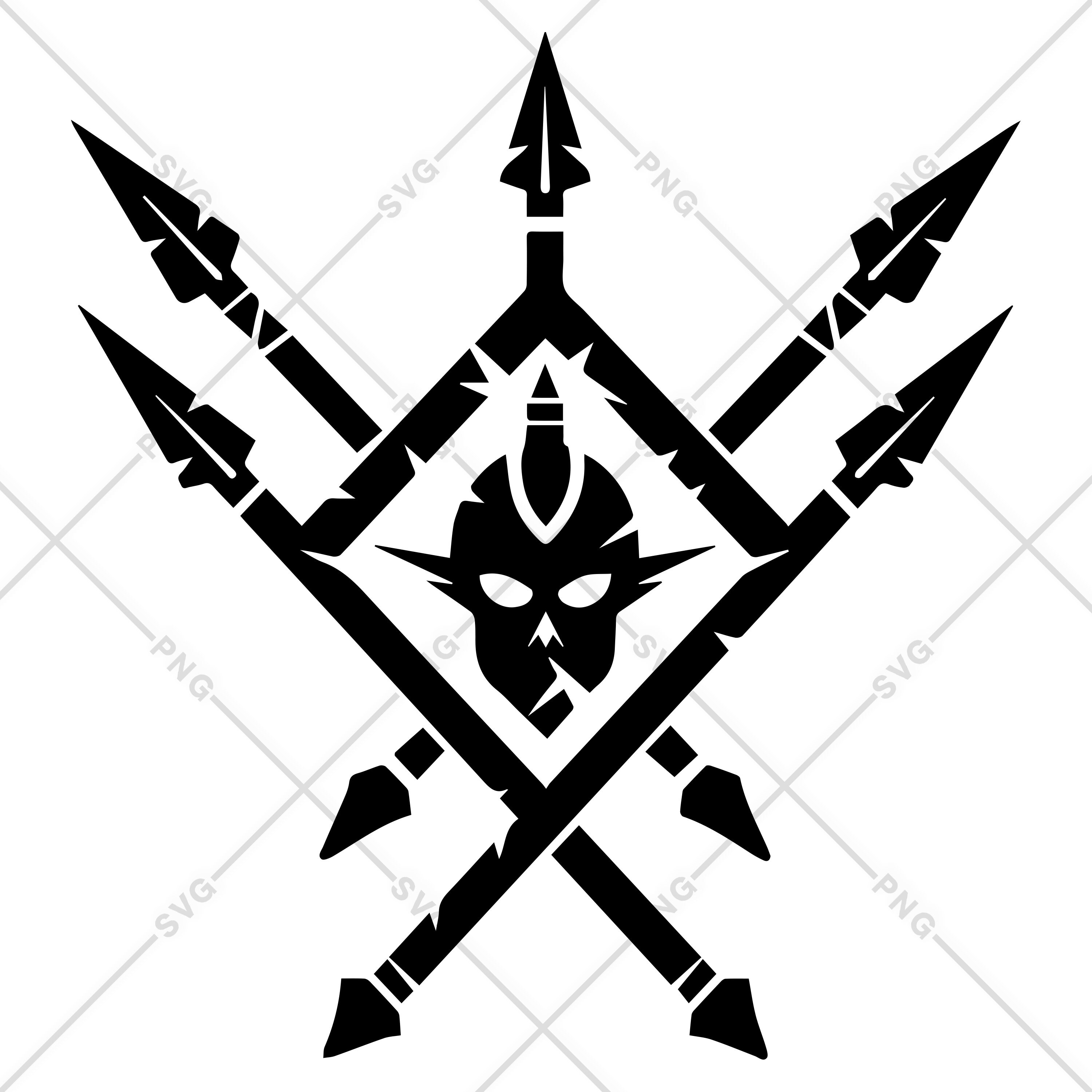 Barbarian Sigil Line Art Illustration | Digital Download | Vector | 04 ...