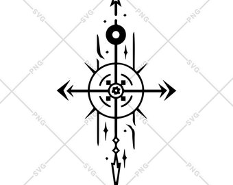 Sorcerer Sigil Line Art Illustration | Digital Download | Vector | 01 ...