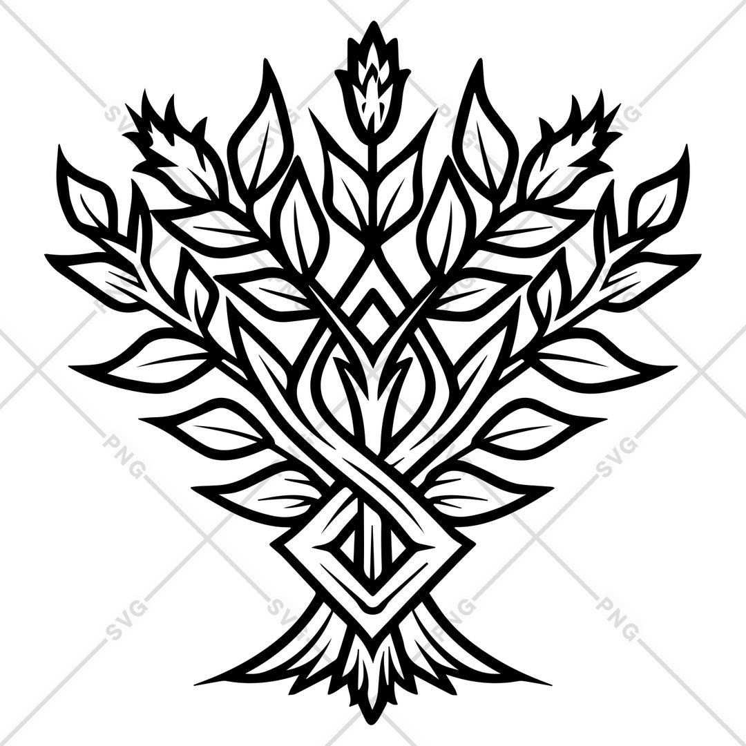 Druid Sigil Line Art Illustration | Digital Download | Vector | 01 ...