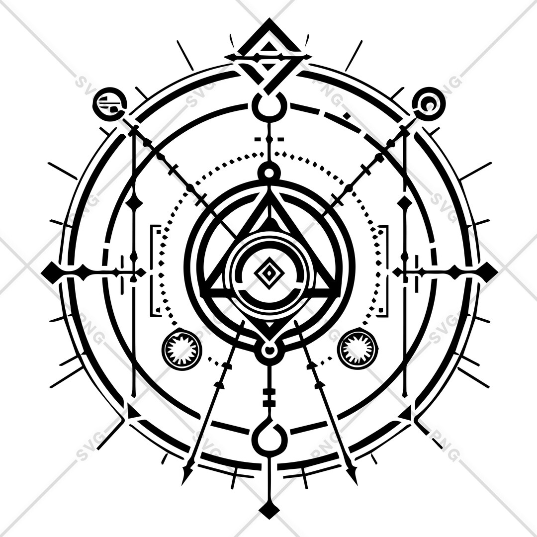 Artificer Sigil Line Art Illustration | Digital Download | Vector | 01 ...