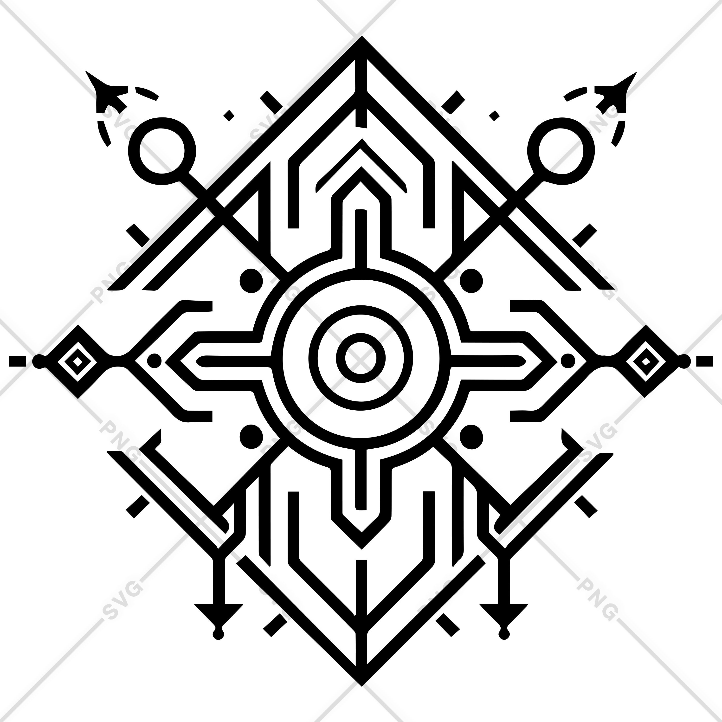 Artificer Sigil Line Art Illustration | Digital Download | Vector | 03 ...