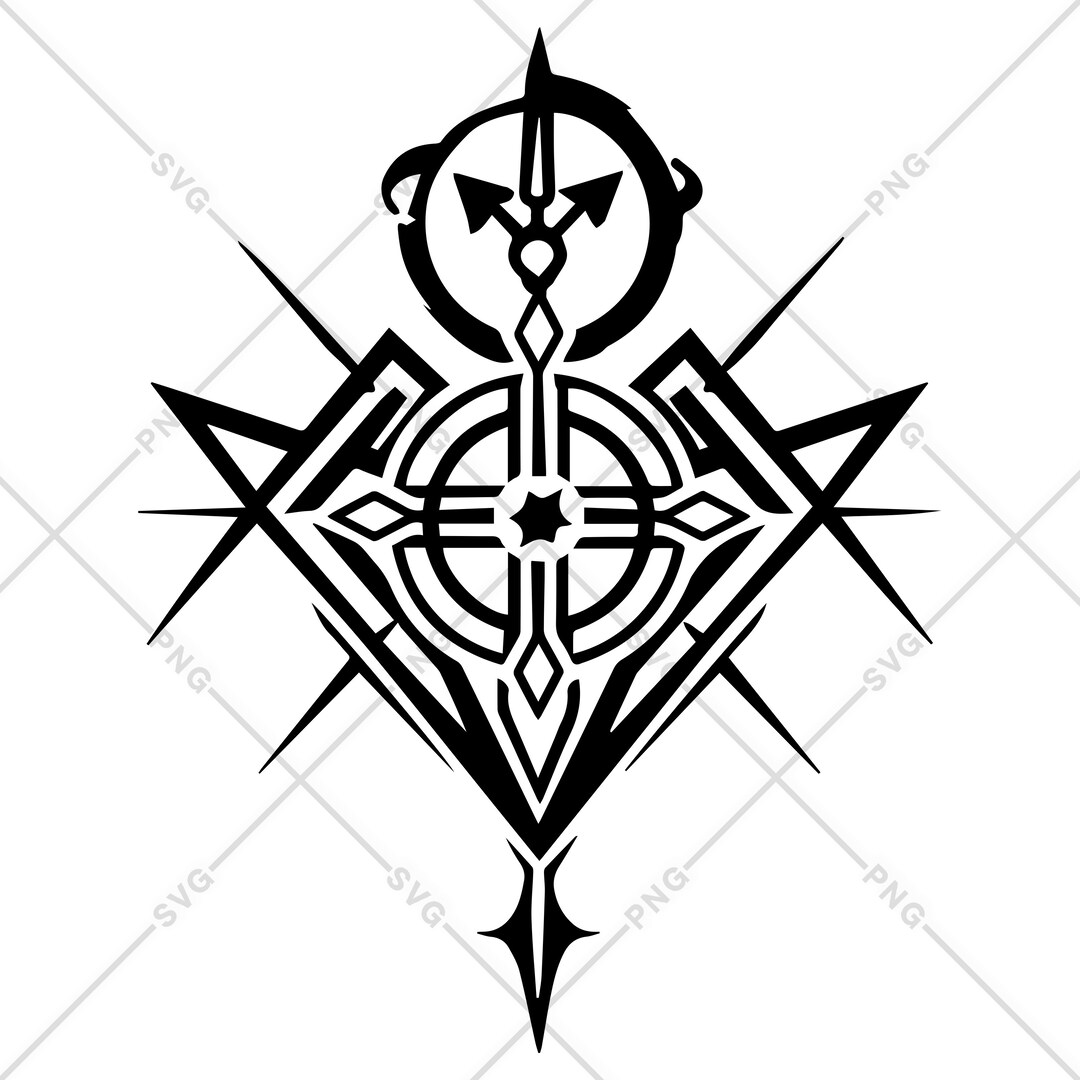 Cleric Sigil Line Art Illustration | Digital Download | Vector | 02 - Etsy