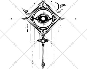 Cleric Sigil Line Art Illustration Digital Download Vector 01 - Etsy