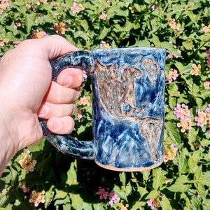 Handmade Ceramic World Map Mug Handbuilt Pottery Art - Etsy