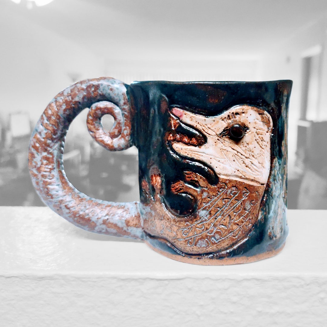 Opossum Mug Apparent Death Handmade Ceramic Pottery - Etsy