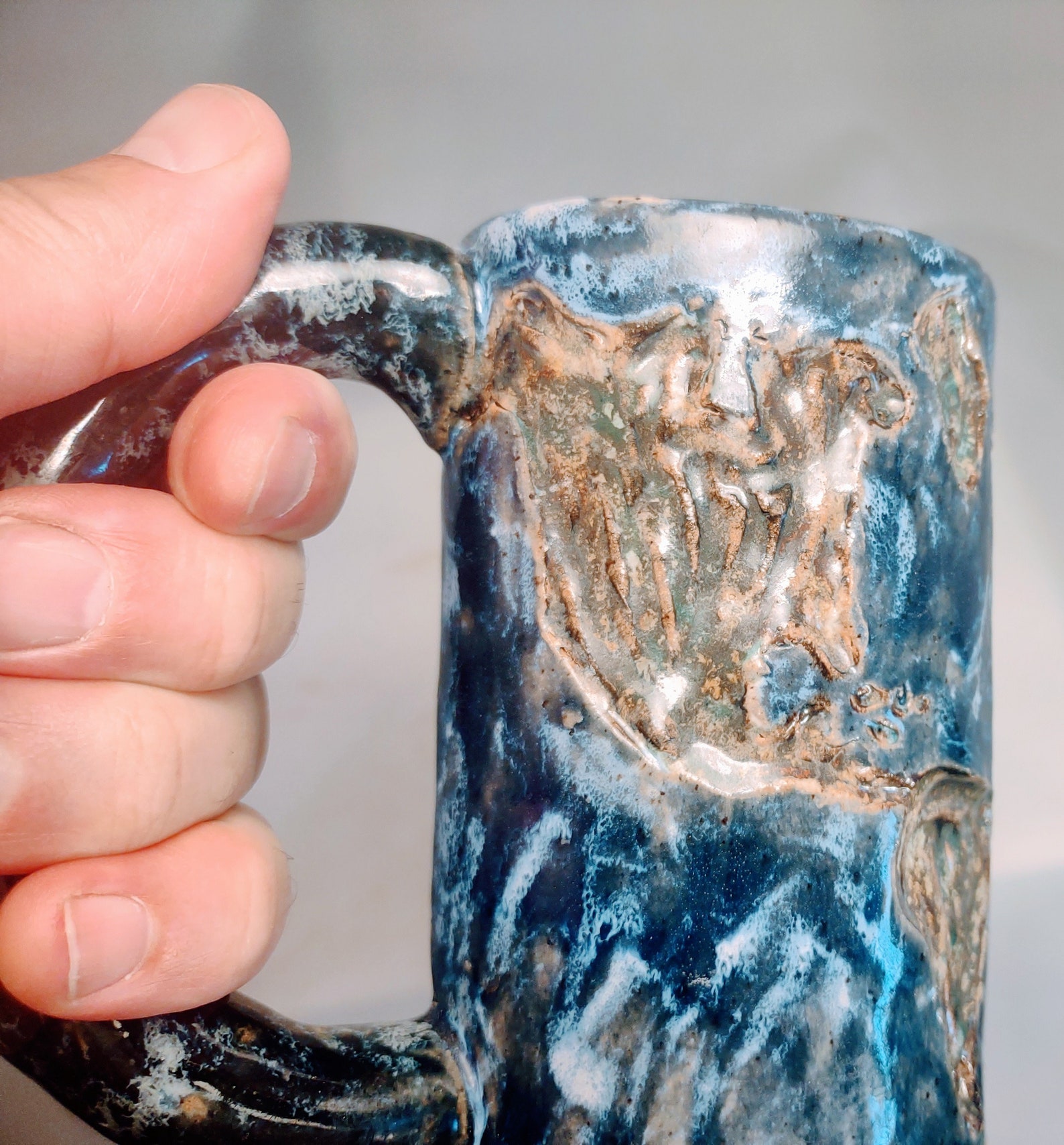 Handmade Ceramic World Map Mug Handbuilt Pottery Art - Etsy