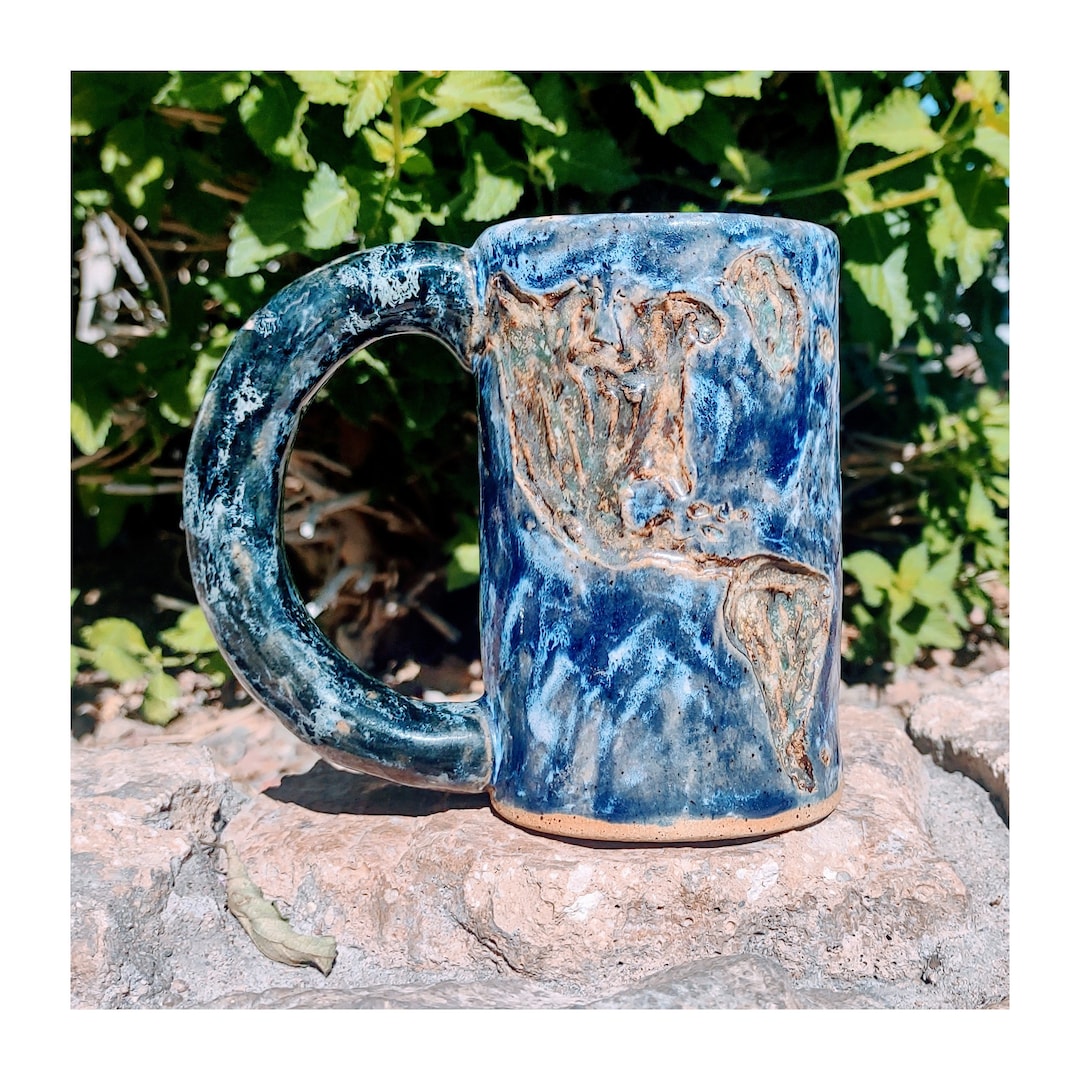 Handmade Ceramic World Map Mug Handbuilt Pottery Art - Etsy