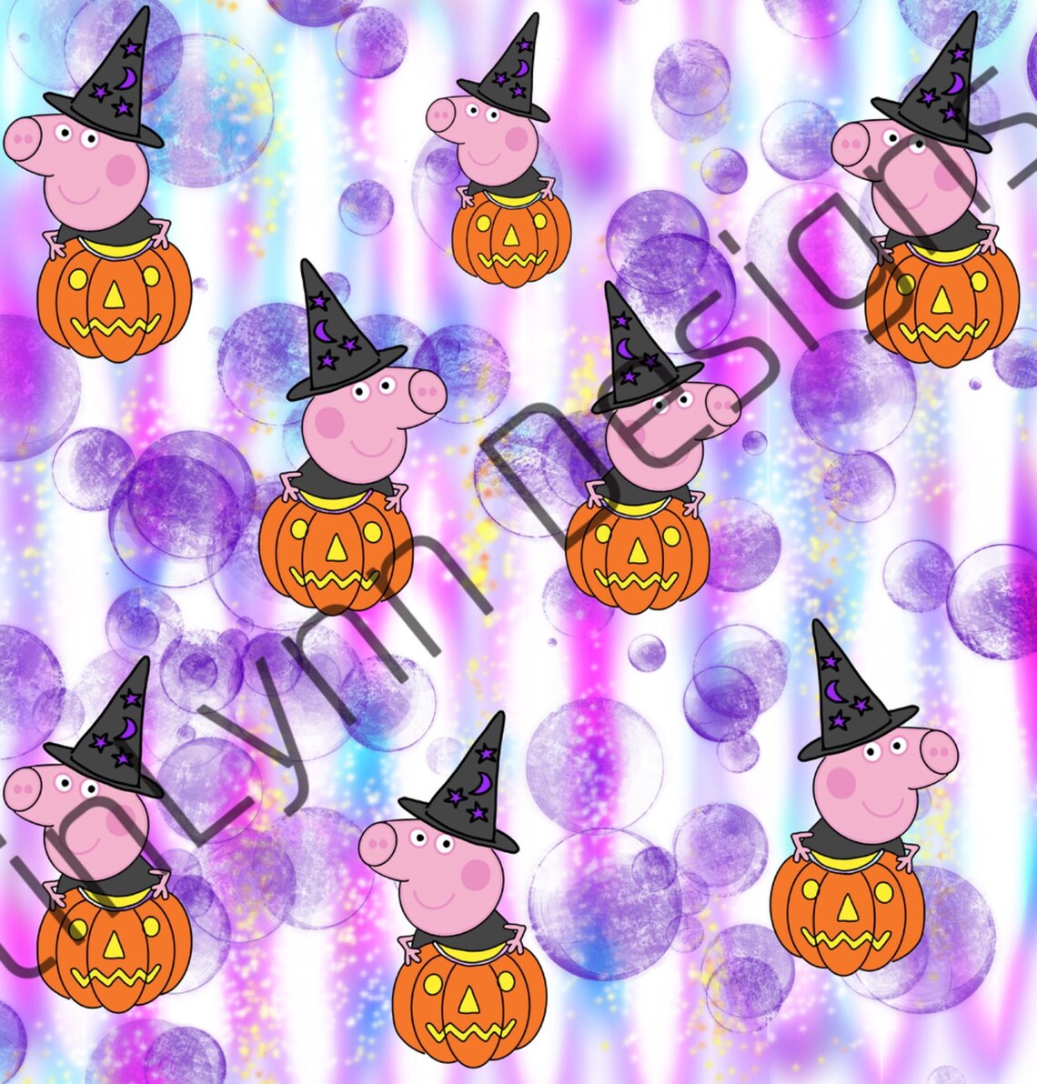 Peppa Pig Seamless Pattern File for Sublimation Custom Fabric Designs ...