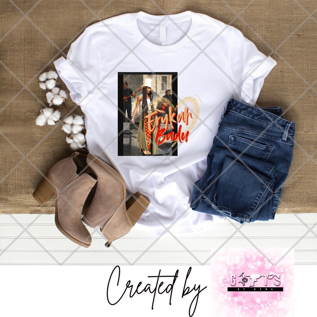 Erykah Badu Png, Erykah Badu Vintage Png, Erykah Badu T Shirt Design ...