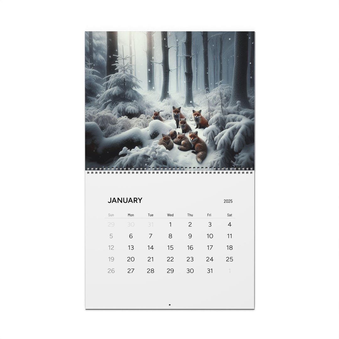 AI Art Wall Calendar 2025, Modern Calendar, Abstract Art Calendar ...