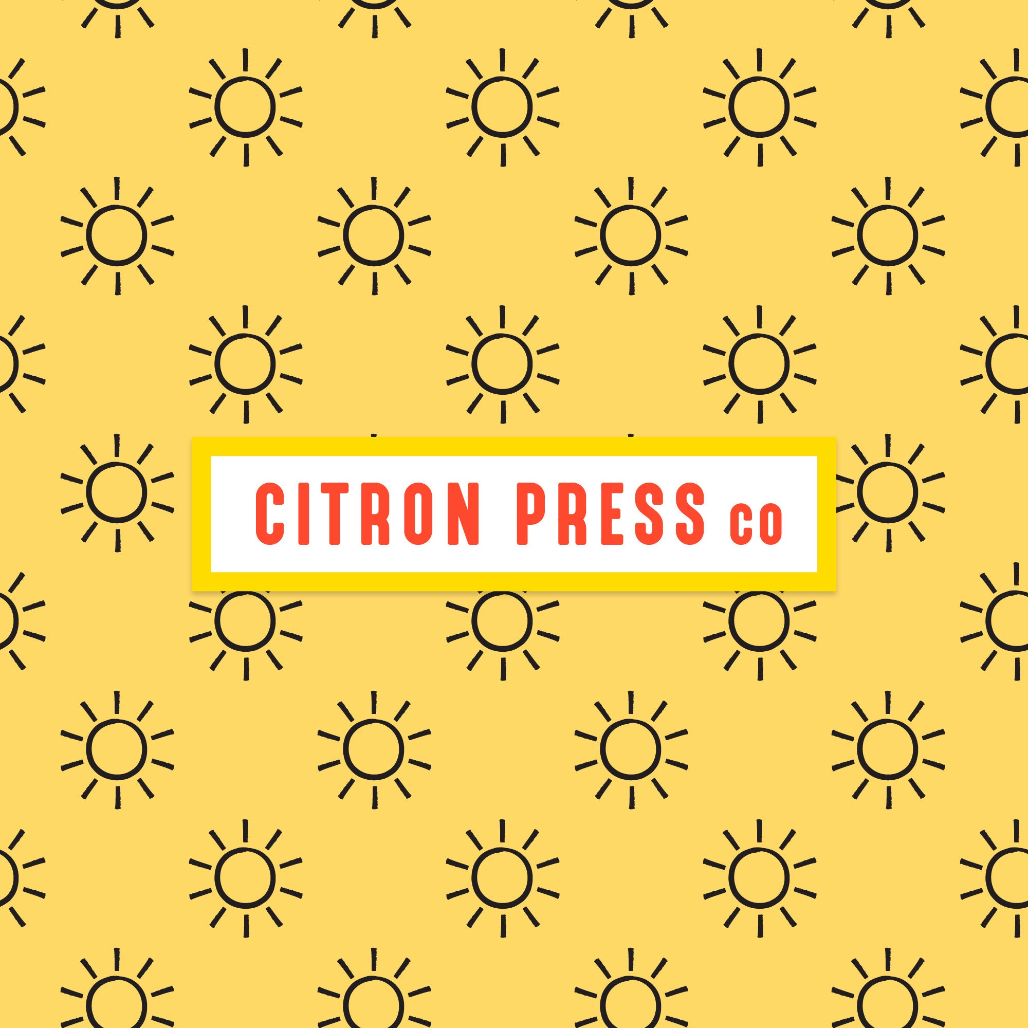 Simple Sun Pattern Printable